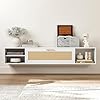 Amazon.com: IKIFLY Floating TV Stand for 75 Inch TV, Mid Century Modern ...