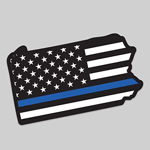 Buy 2-Pack Pennsylvania State Outline American Overlay Thin Blue Line ...