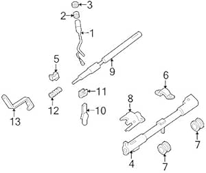 Genuine Ford 7C2Z-7210-AA Transmission Gear Shifter Lever, Shifters ...