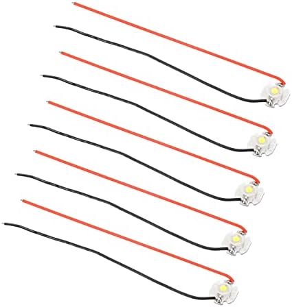 PATIKIL 0.6" LED Chip Bulb, 5 Pack 700mA 3W Aluminum Substrate COB ...