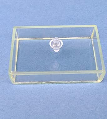 AIM Hollow Glass Slab Rectangular 75x50x18 mm with stopper : Amazon.in ...