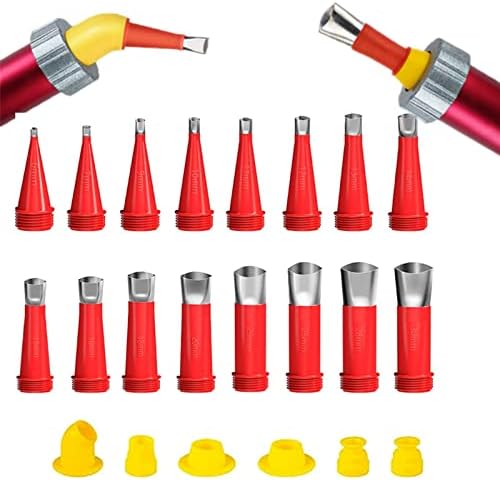 20PCS Silicone Nozzle Kit, Universal Integrated Rubber Nozzle Tool Kit ...
