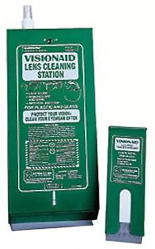 VisionAid 1LC1776D Permanent Lens Cleaning Stations, Metal Dispenser ...