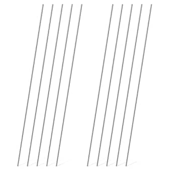 Amazon.com: AOZUO 10pcs Stainless Steel Rods, Metal Round Rod Solid ...
