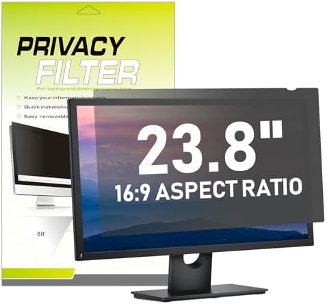 LAMA 23.8 Inch Computer Privacy Screen Filter, Universal Computer ...