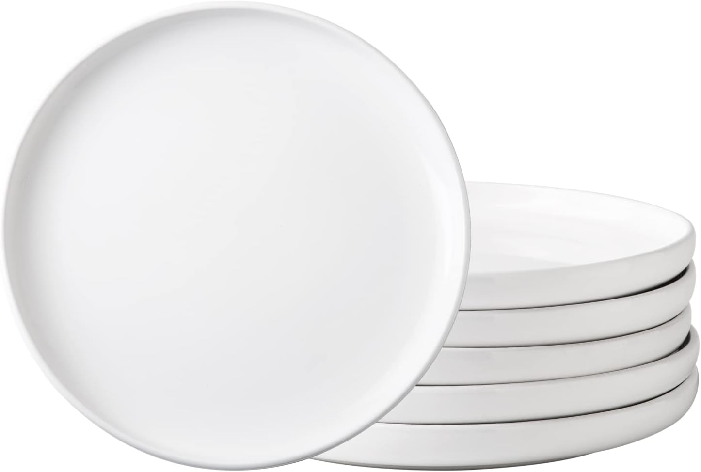 Amazon.com: AmorArc Ceramic Dinner Plates Set of 6, Wavy Rim 10.5 Inch ...