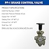 Amazon.com: Lnkvorx 276567 PP-1 Dash Control Valve - 40PSI 1/8" Push ...