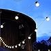 Christmas Direct Festoon Lights - Warm White Black Cable 20m 40 Bulbs ...