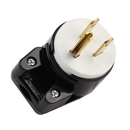 Snapklik.com : (5xPCS) Right Angle Nema 5-15P 15A 125V AC Plug, ETL ...