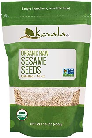Amazon.com : One in A Mill Hulled Sesame Seeds 2 LB | Rich & Pure White ...