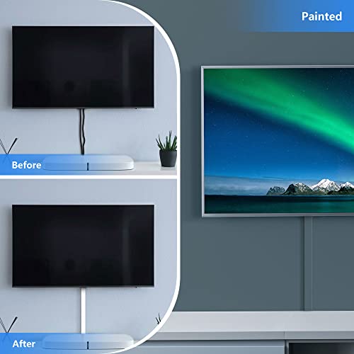 Cache-câble mural pour TV de 259,1 cm, cache-câble mural pour TV à ...