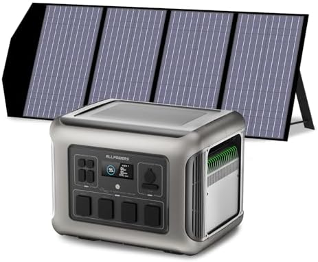 ALLPOWERS R2500 Solar Generator 2016Wh with 140W Portable Solar Panel ...