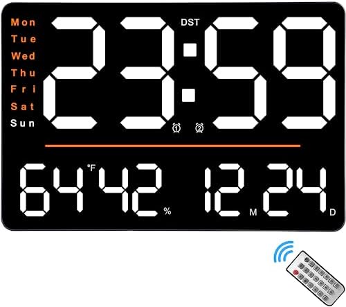 Amazon.com: Digital Wall Clock Large Display: with Date Week ...