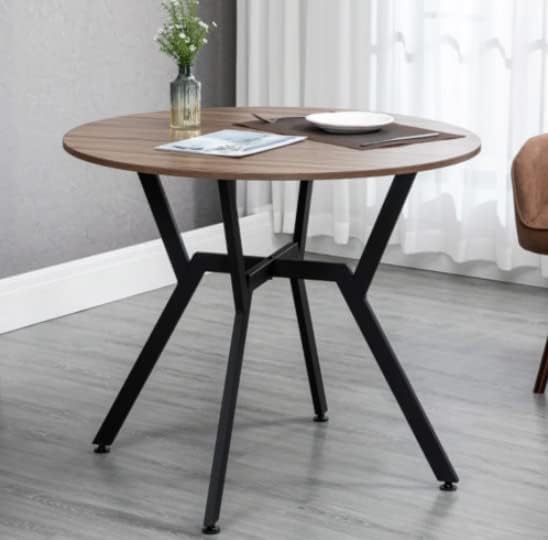 VASAGLE Dining Table, Round Kitchen Table, for Living Room, Office, 80 ...
