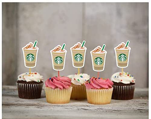Amazon.com: Frapp Coffee Cupcake Toppers (Set of 12) : Home & Kitchen