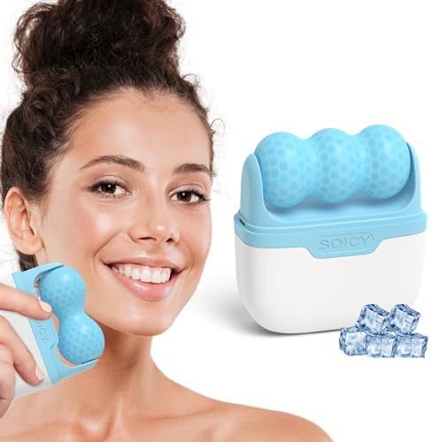 Amazon.com: Deashun 2 in 1 Ice Roller for Face Eye, Face Massager ...