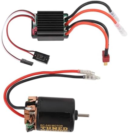 Amazon.com: RC Brush Motor ESC Combo, 540 13T Brushed Motor with T Plug ...