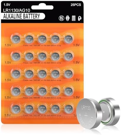 Amazon.com: NICEBATT LR1130 AG10 Battery 24 Pack, 1.5V Long-Lasting 189 389 LR54 V10GA Alkaline ...