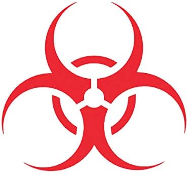 Amazon.com - EW Designs Biohazard Sticker Die Cut Decal bio Hazard ...
