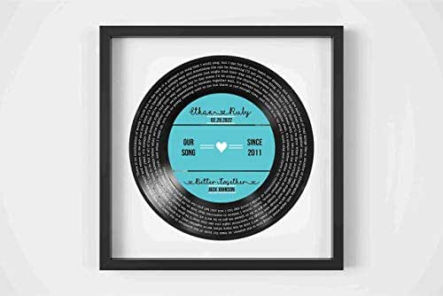 Amazon.com: Personalized Record Print Personalized Vinyl Record Song ...