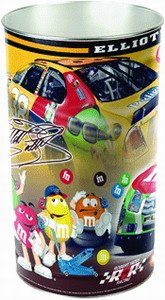 Amazon.com: Elliott Sadler / M&Ms Racing Nascar Waste Basket ...