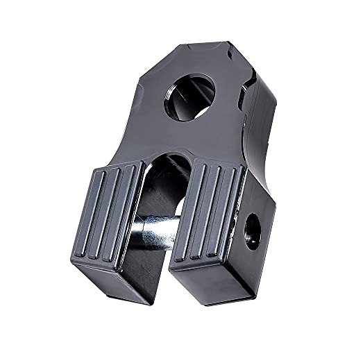 Anzios Black Flat Winch Shackle Mount with Pin Set Fit Steel Cable ...