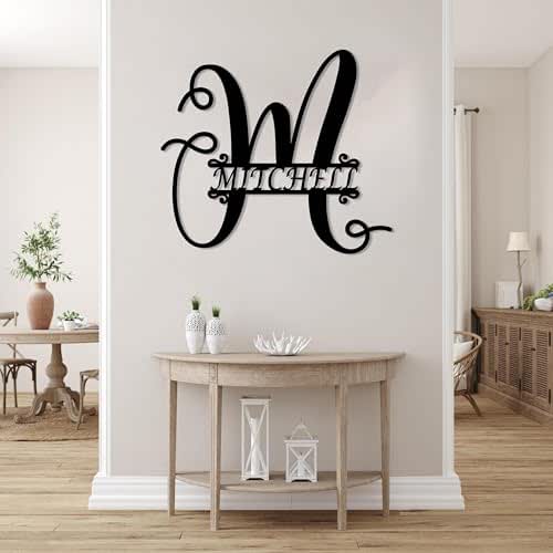 Amazon.com: Split Letter Metal Monogram, Custom Signs Outdoor Metal, 16 ...