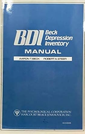 BDI-II, Beck depression inventory: Manual : Beck, Aaron T: Amazon.in: Books