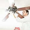 Amazon.com: PATIKIL Ceiling Fan Blades Arms Replacement, 5 Pcs 52" Fan ...