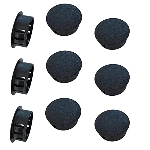 Qrity 10 Pcs Plastic Hole Plugs, 25mm Round Button Plugs, Snap on Type ...