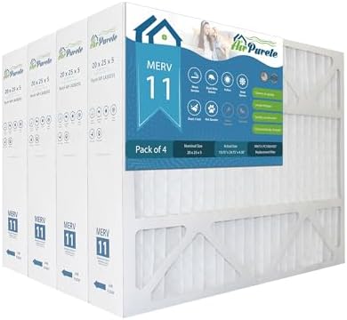 Clean Comfort AMP-11-2025-45 (5-Pack) - 20" x 25" x 4.5" Media Air ...