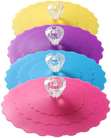 Amazon.com: Sunflower Silicone Cup Covers (Set of 3), Multicolored ...