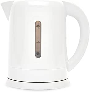 Amazon.co.jp: ヒロコーポレーション 1.7L たっぷり大容量 空焚き防止機能 中身が見やすい 自動 スイッチOFF お手入れ簡単 KTK-017 ホワイト : ホーム＆キッチン