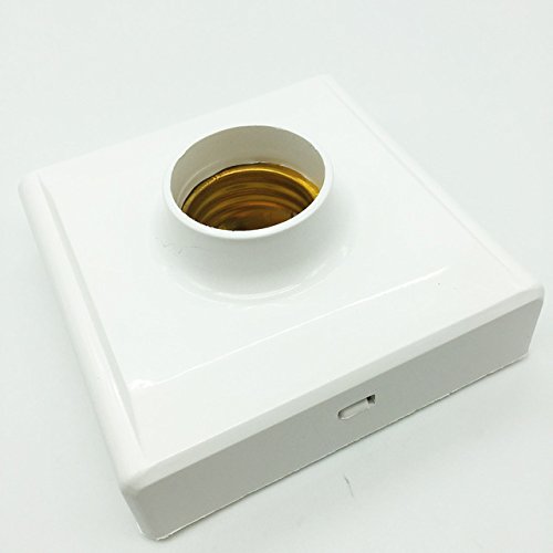 Buy Buyme E27 Led Light Bulb Holder Round Square Fitting Socket with Us ...