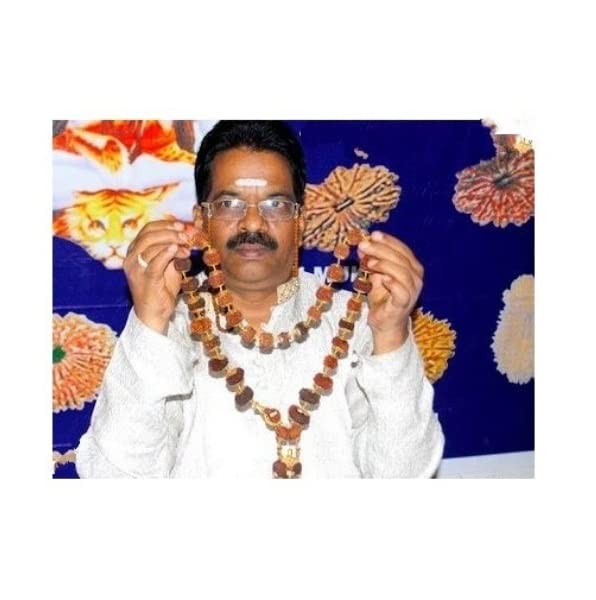 Gemstone Gallery Indrakshi Mala in Silver Indrani Mala Trijuti ...