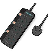 J Elektro 8 Way Extension Lead with Individual Switches Multi Socket ...