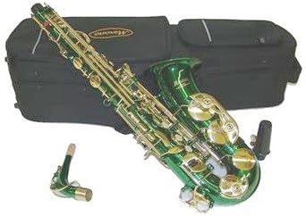 Amazon.com: Merano E Flat Green / Gold Alto Saxophone with Case + Mouth ...