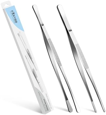 Amazon.com: 2Pcs 12-inch Kitchen Tweezers for Cooking, Kitchen Tweezer ...