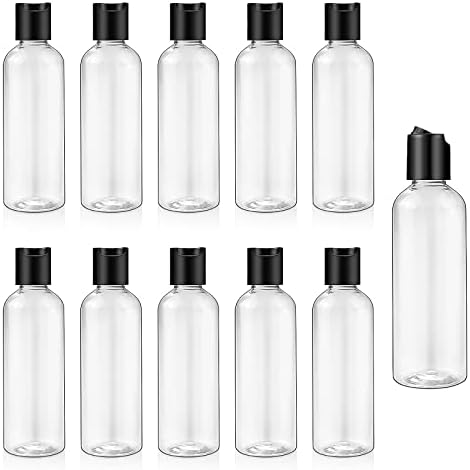 Amazon.com: Tecmisse 10 Pack 3.4oz/100ml Clear Plastic Travel Size ...