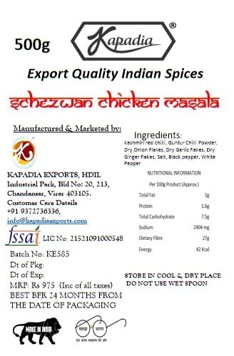 Buy Kapadia Chicken, Mutton, Fish & Veg Masala 500g | Paneer, Egg | Dry ...