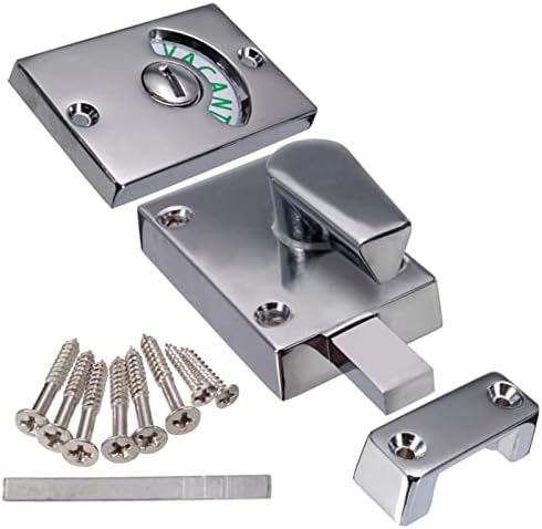 Door Lock Bathroom Toilet Door Lock with Occupancy Indicator Stainless ...