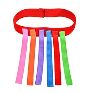 NUOBESTY 4pcs Pull Tail Game Belt Catch Tail Elastic Band Ribbon Kids ...