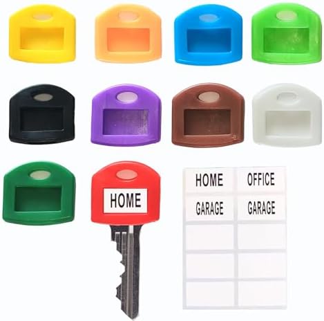 Key Covers with Labels Easy Identification Key Caps 10 Piece Set Fun ...