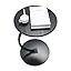 ZOYIZEN Side Table Wooden, End Table C-shaped Support, 40 * 60 CM （Ø*H ...