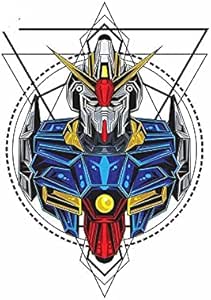 Amazon.com: 13cmx9.4cm for Anime Mecha Robot on Sacred Geometry Car ...