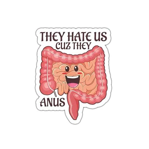 Amazon.com: They Hate Us Cuz They Anus Sticker, Medical Sticker ...