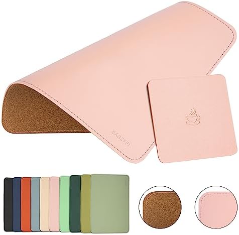 Leather Mouse Pad,Wood Mouse Pad,Double Side Mouse Pad,Stitched Edges ...