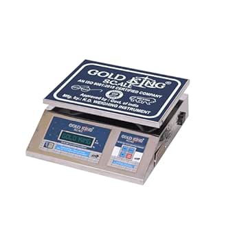 GOLD KING SCALE Digital Weight Machine - 30kg Capacity, 1/5gm Accuracy ...