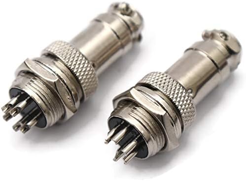 Electronic Spices GX16 7 Pin 5a Male and Female Metal Aviation ...