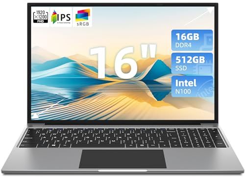 Snapklik.com : Jumper 16 Inch Laptop Computer, 12th Intel N100 CPU Up ...